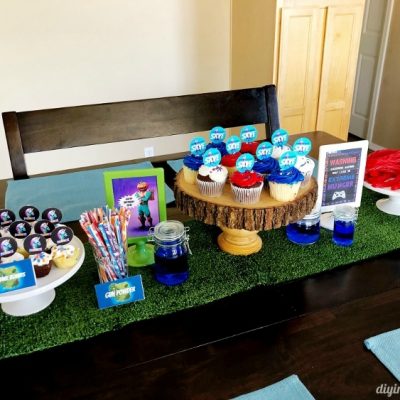 Fortnite Party Food Table - DIY Inspired