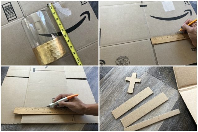 Cardboard Halloween Tombstone DIY - DIY Inspired