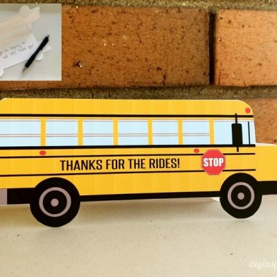 Bus Driver Card Printable - DIY Inspired - DIY Inspired