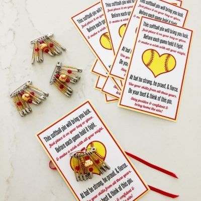 Softball Gift with Printable Poem - DIY Inspired