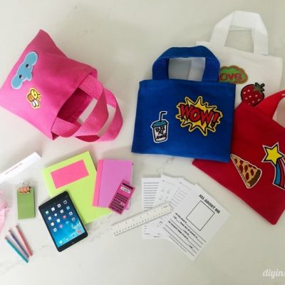 DIY Doll School Supplies with Printables - DIY Inspired