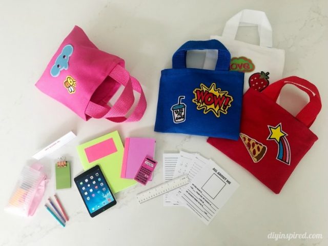DIY Doll School Supplies: Tablet, Calculator, Rulers - DIY Inspired