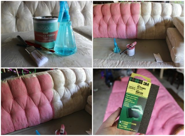 How to Paint a Couch - DIY Inspired