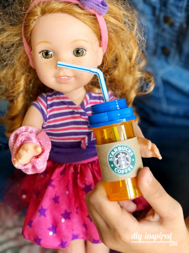 DIY Doll Starbucks Drinks - DIY Inspired