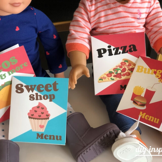 Free Printable Menus for Dolls - DIY Inspired