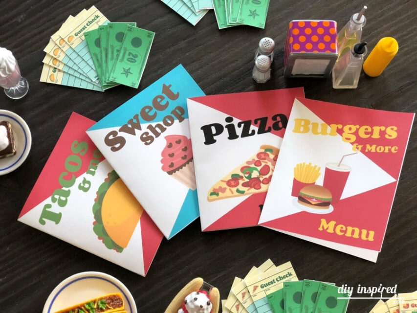 18 Inch Doll Restaurant Printables - DIY Inspired