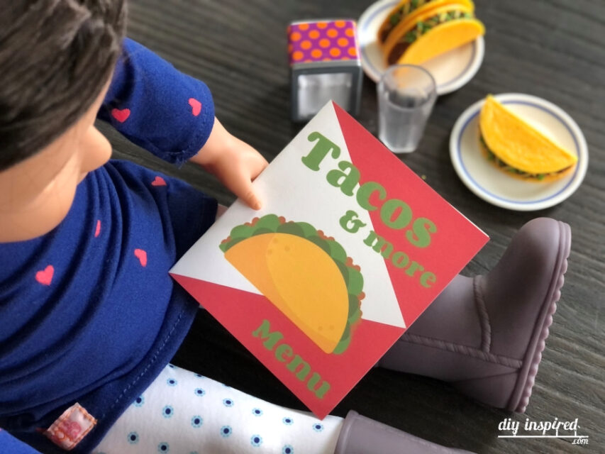 18 Inch Doll Restaurant Printables - DIY Inspired